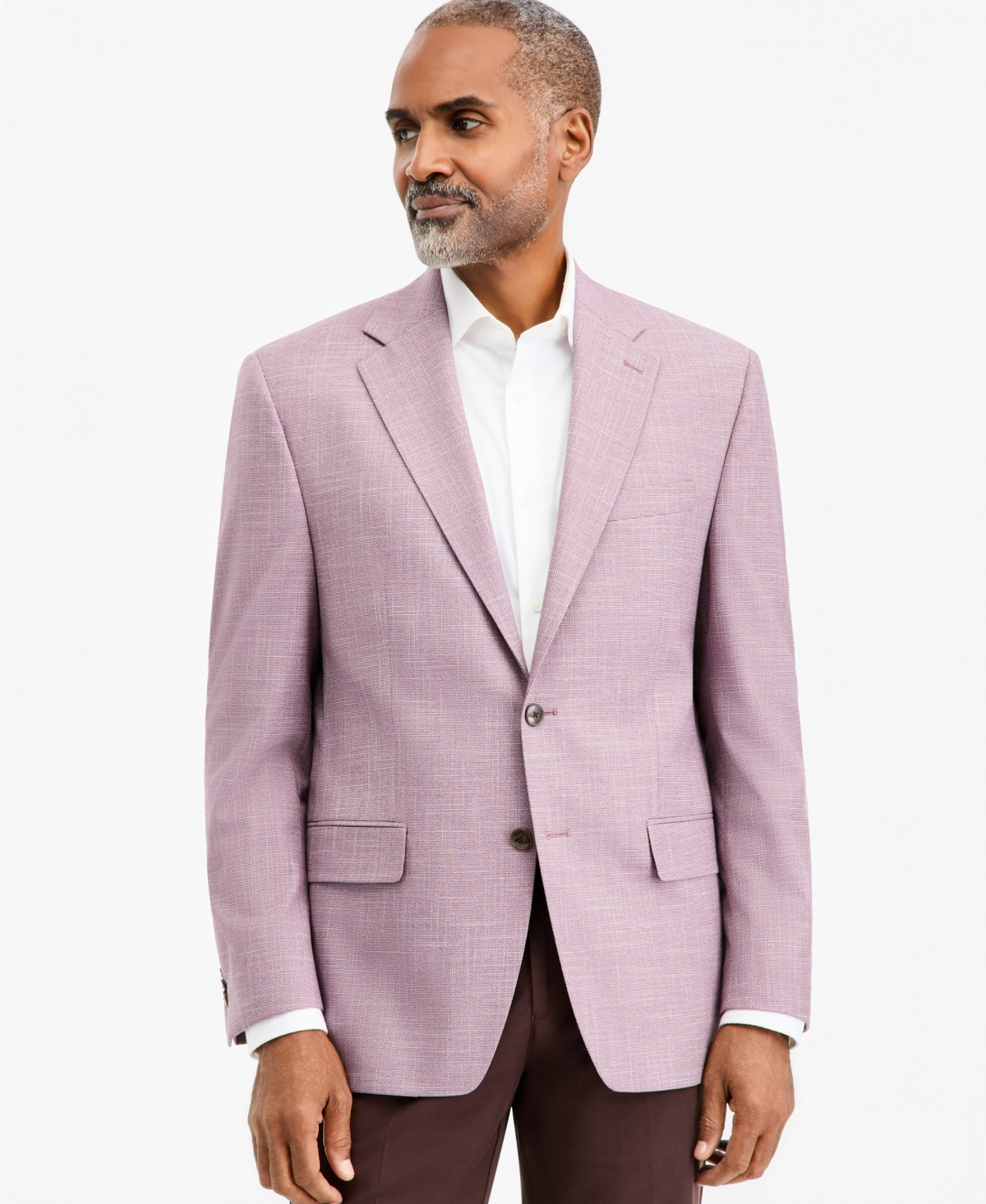 Click here for Michael Kors Mens Classic-Fit Sport Coat - Mulberr... prices