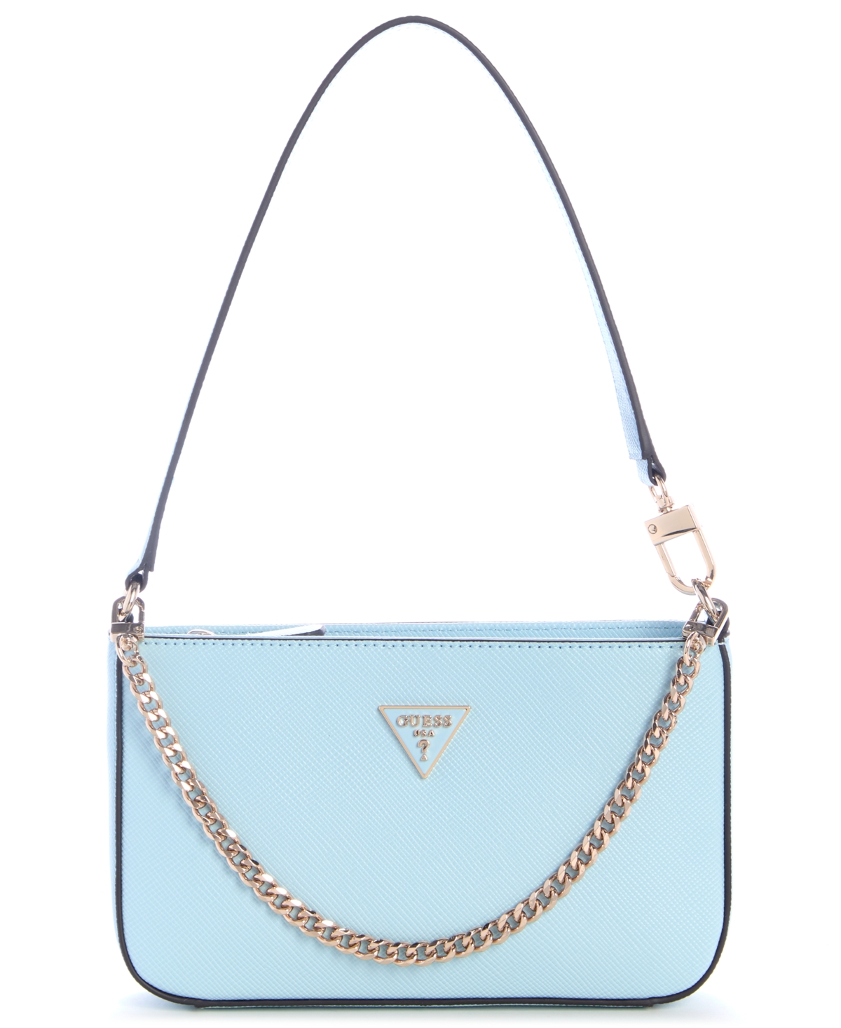 Click here for Guess Noelle Ii Top Zip Small Shoulder Bag - Aqua prices