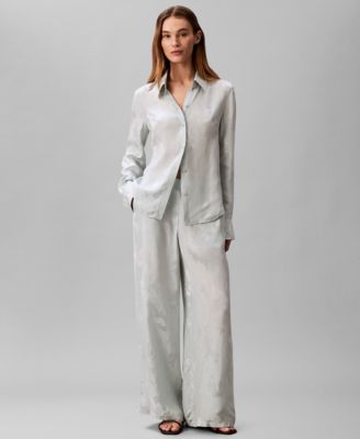 Click here for Calvin Klein Womens Button Down Pull On Pants prices