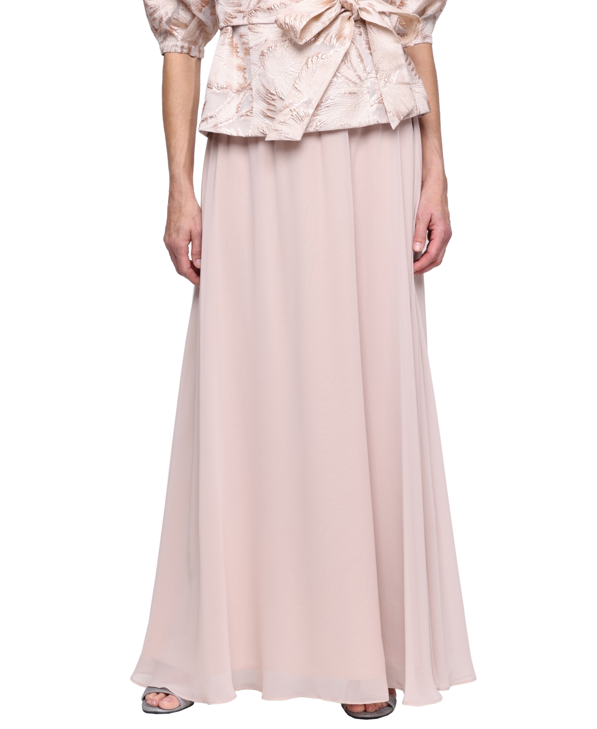 Click here for Alex Evenings Petite Long Pull-On Skirt - Pink prices