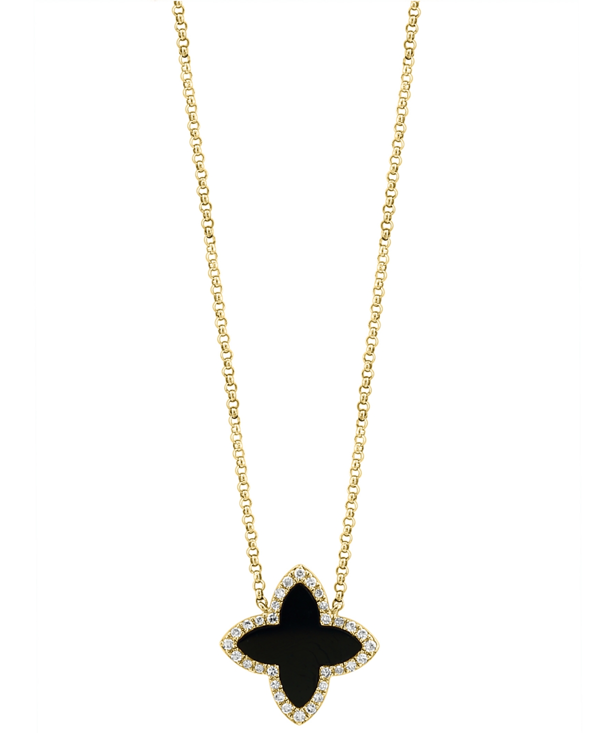 Click here for Effy Collection Onyx & Diamond (1/10 ct. t.w.) Pen... prices