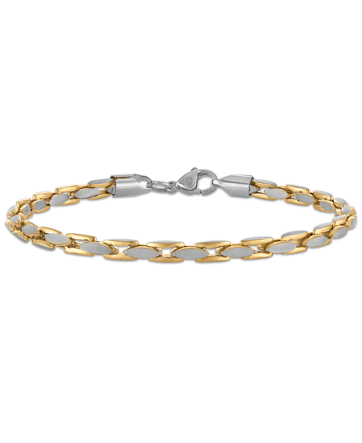 Click here for Esquire Mens Jewelry Two-Tone Link Chain Bracelet... prices