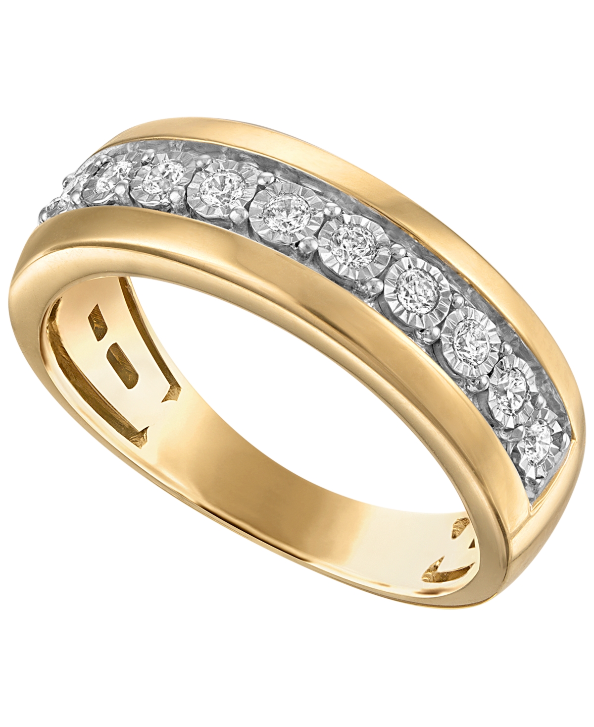 Click here for Macys Mens Diamond (1/4 ct. t.w.) Ring in 14k Gold... prices