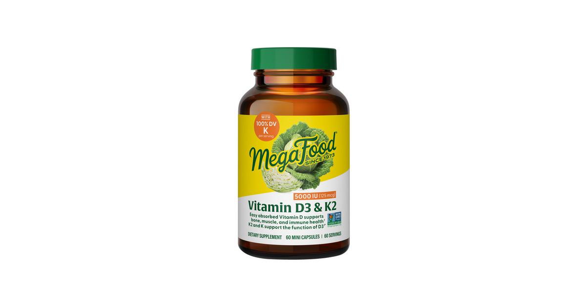 Click here for MegaFood Vitamin D3 with K & K2  5000 Iu 60 Caps -... prices