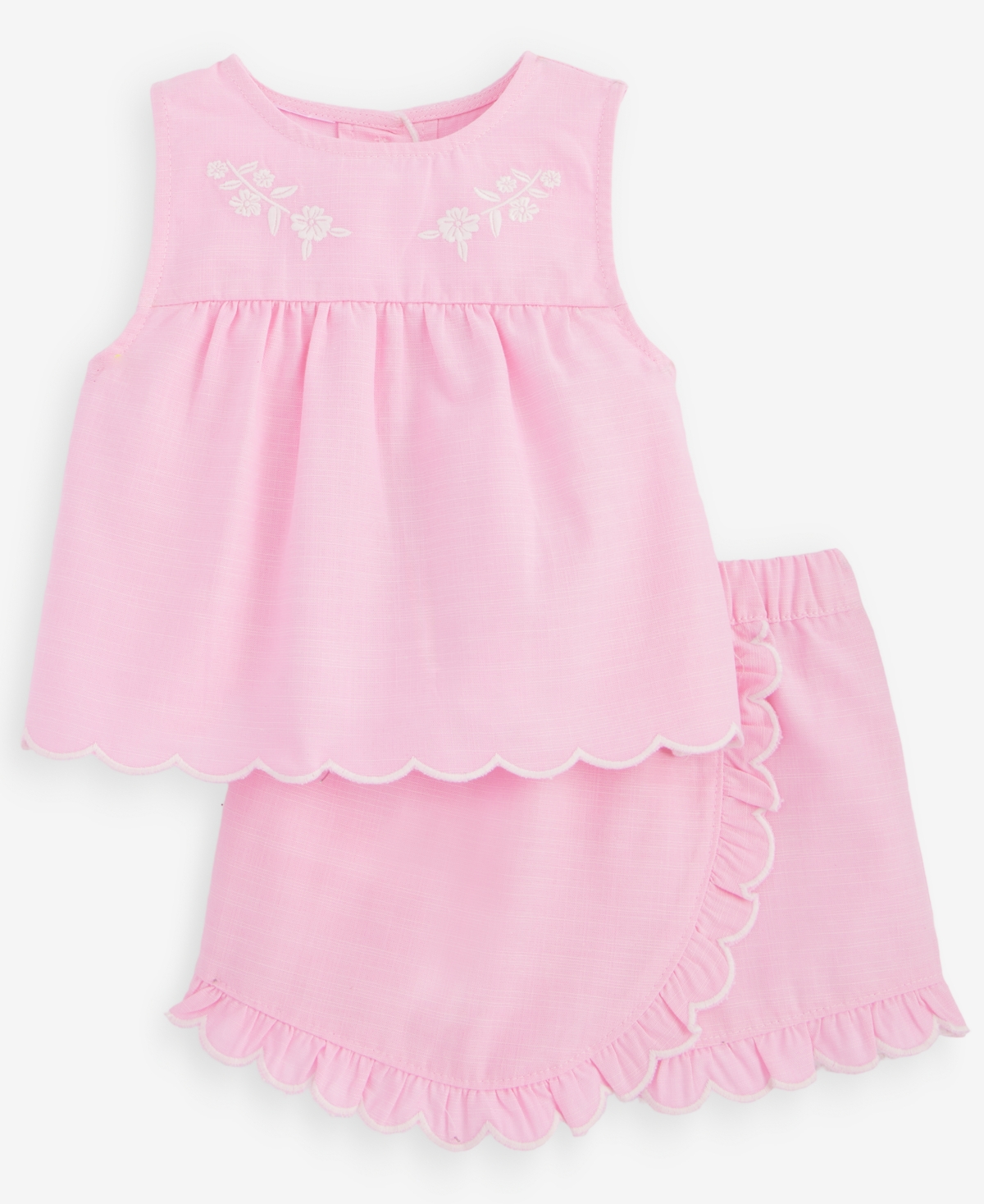 Click here for First Impressions Baby Girls 3M-24M Cotton Scallop... prices