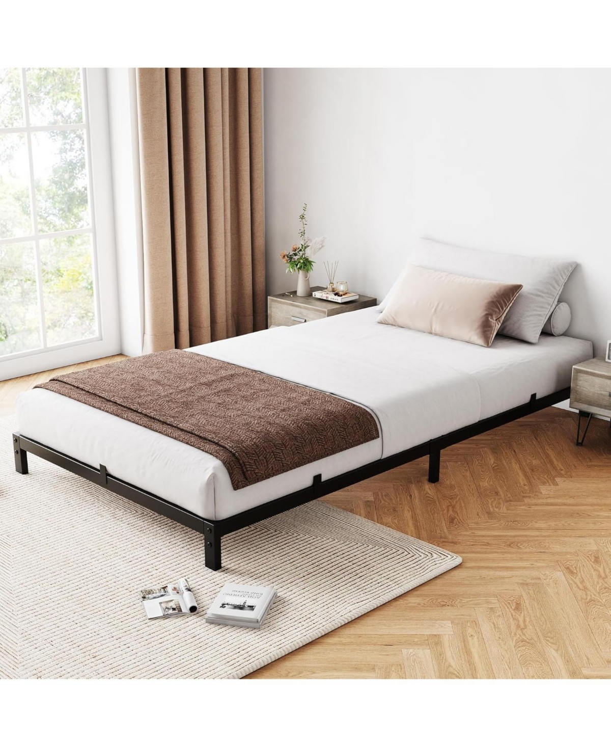 Click here for gaomon 6 Inch Bed Frame Heavy Duty Under Bed Stora... prices