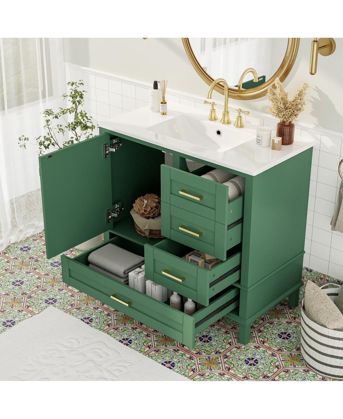 Click here for Sillysis Bathroom Vanity with Ceramic Sink  Solid... prices