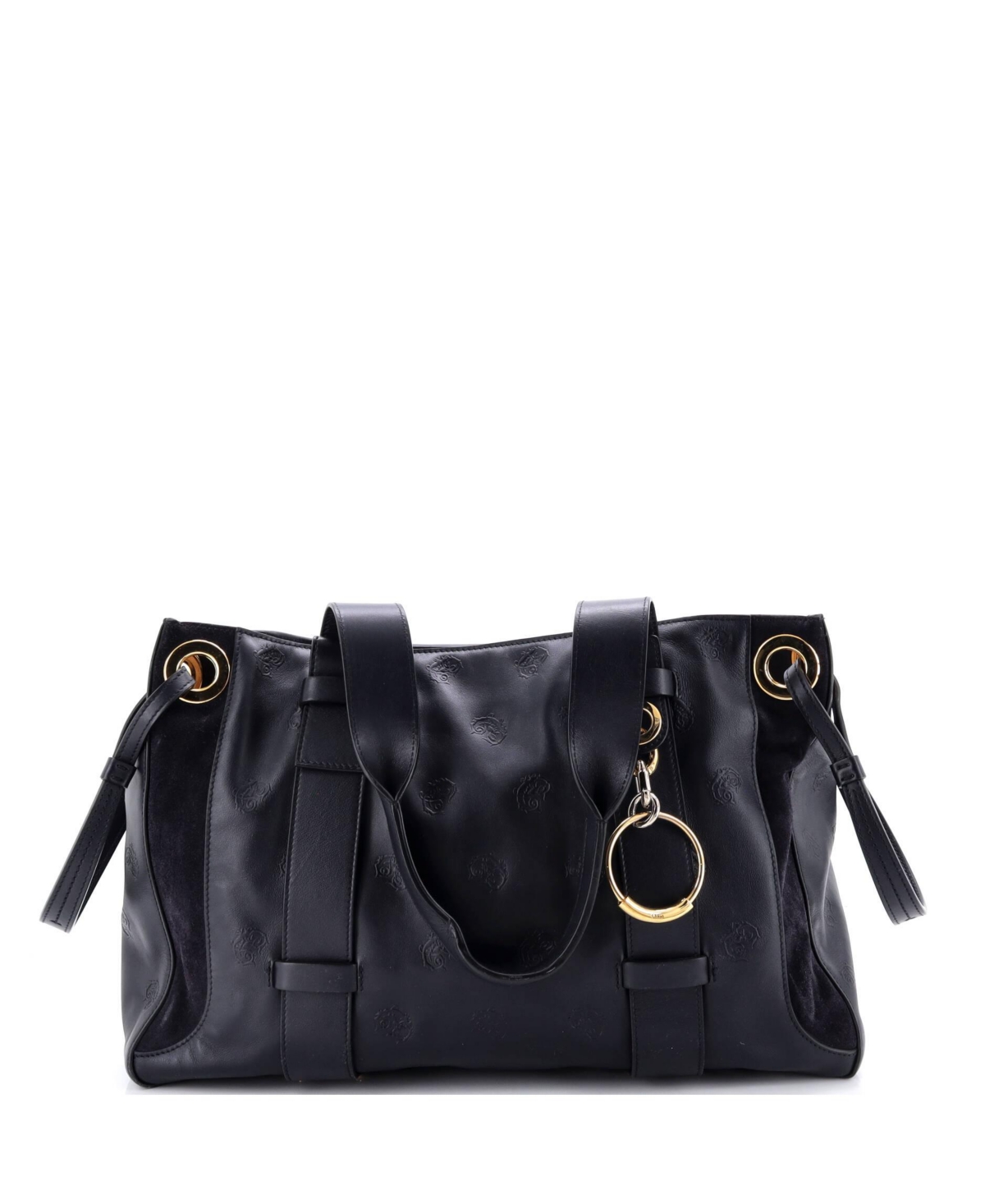 Click here for Pre-Owned Chloe Medium Tao Zipped Tote Little Hors... prices