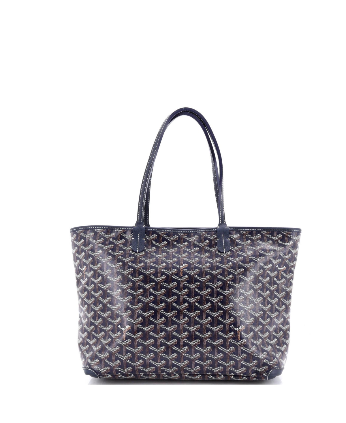 Click here for Pre-Owned Goyard Pm Artois Tote Coated Canvas - Bl... prices