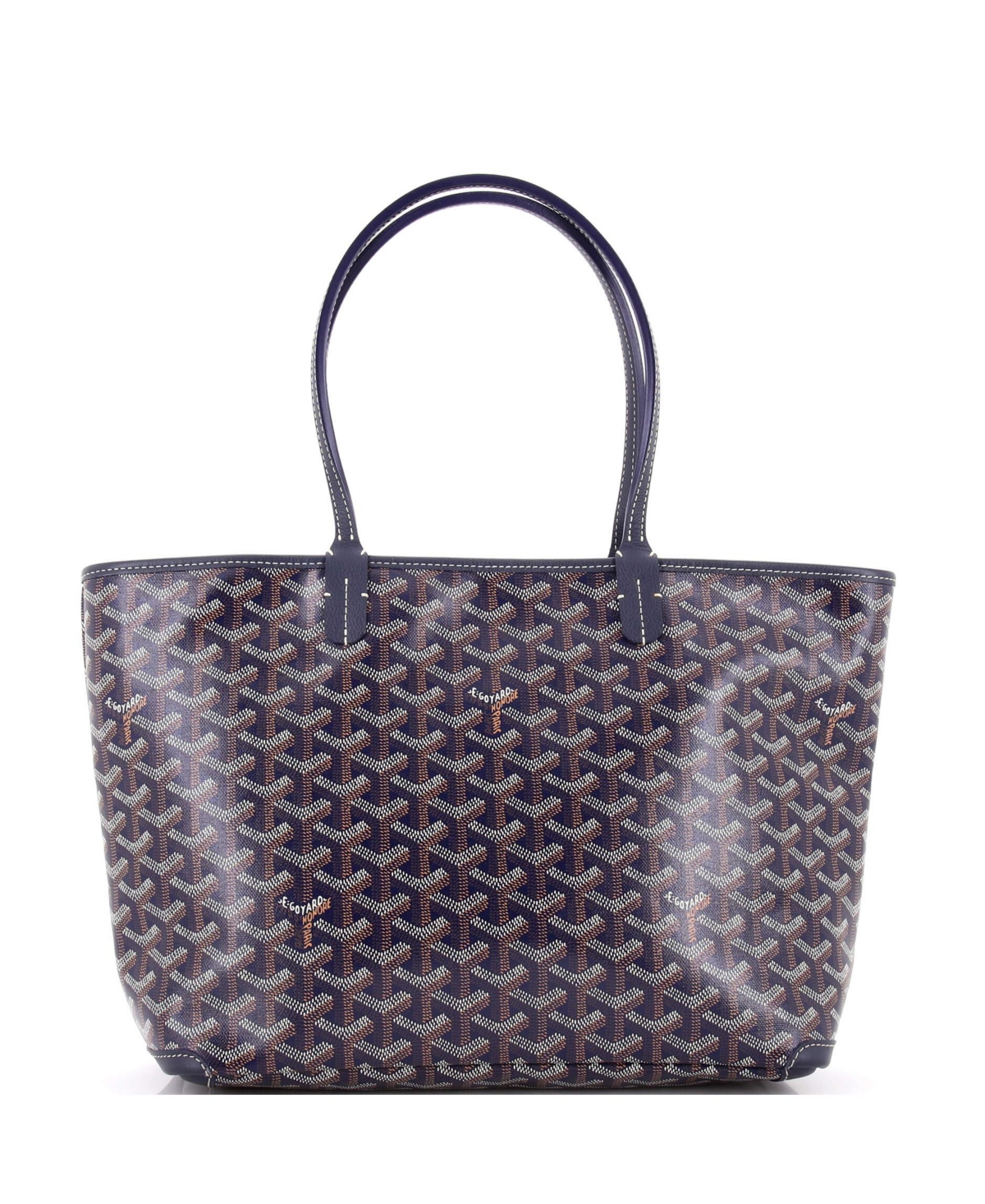 Click here for Pre-Owned Goyard Pm Artois Tote Coated Canvas - Bl... prices