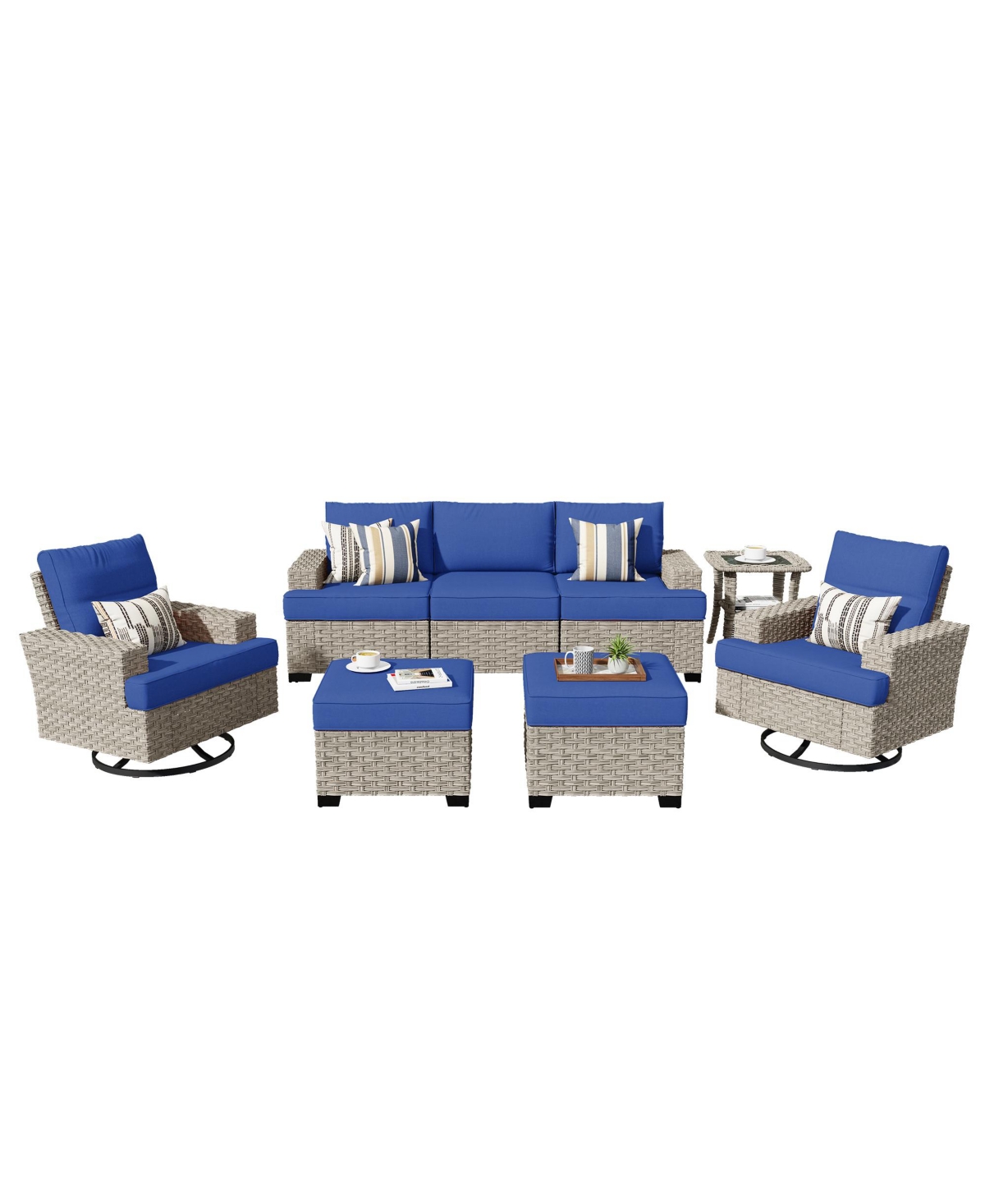 Click here for Xizzi 8 Piece Outdoor Rattan Patio Furniture Set w... prices