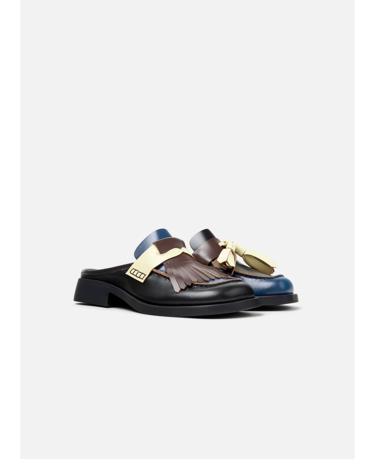 Click here for Camper Womens Donna Twins Leather Clog - Multicolo... prices