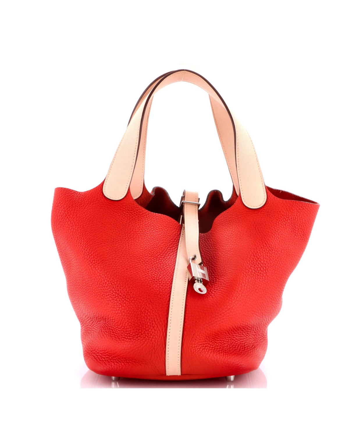 Click here for Pre-Owned HERMES Mm Bicolor Picotin Lock Bag Cleme... prices