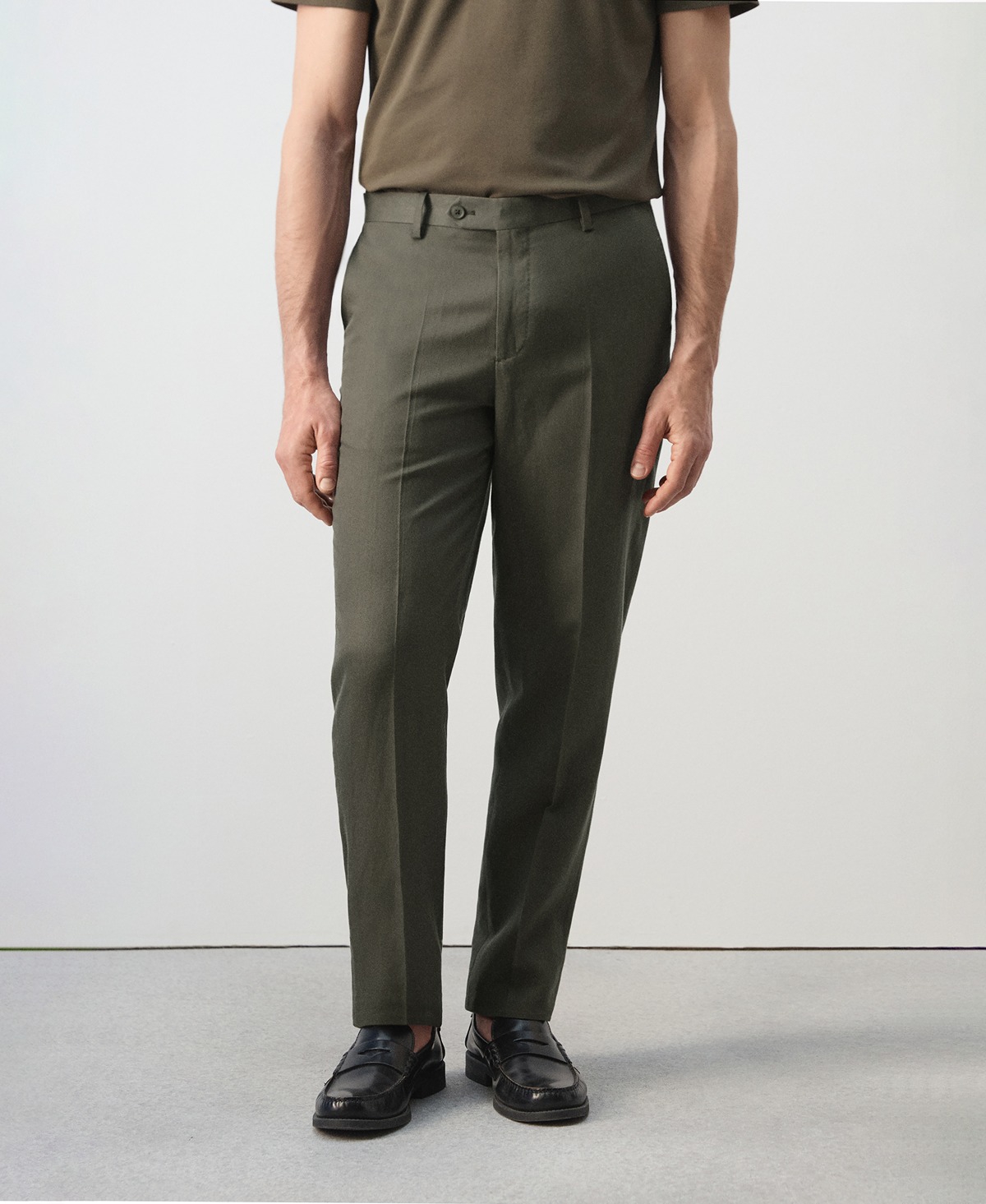 Click here for Mango Mens Amalfi Slim Fit Suit Pants - Khaki prices