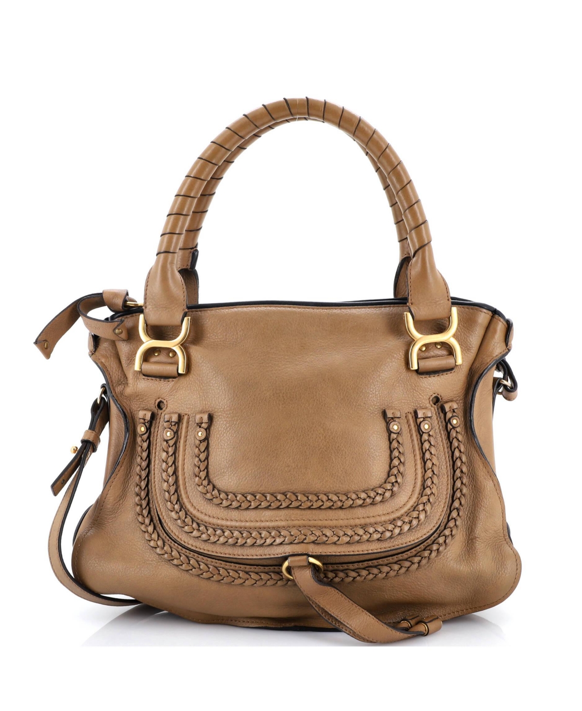 Click here for Pre-Owned Chloe Medium Marcie Satchel Leather - Br... prices