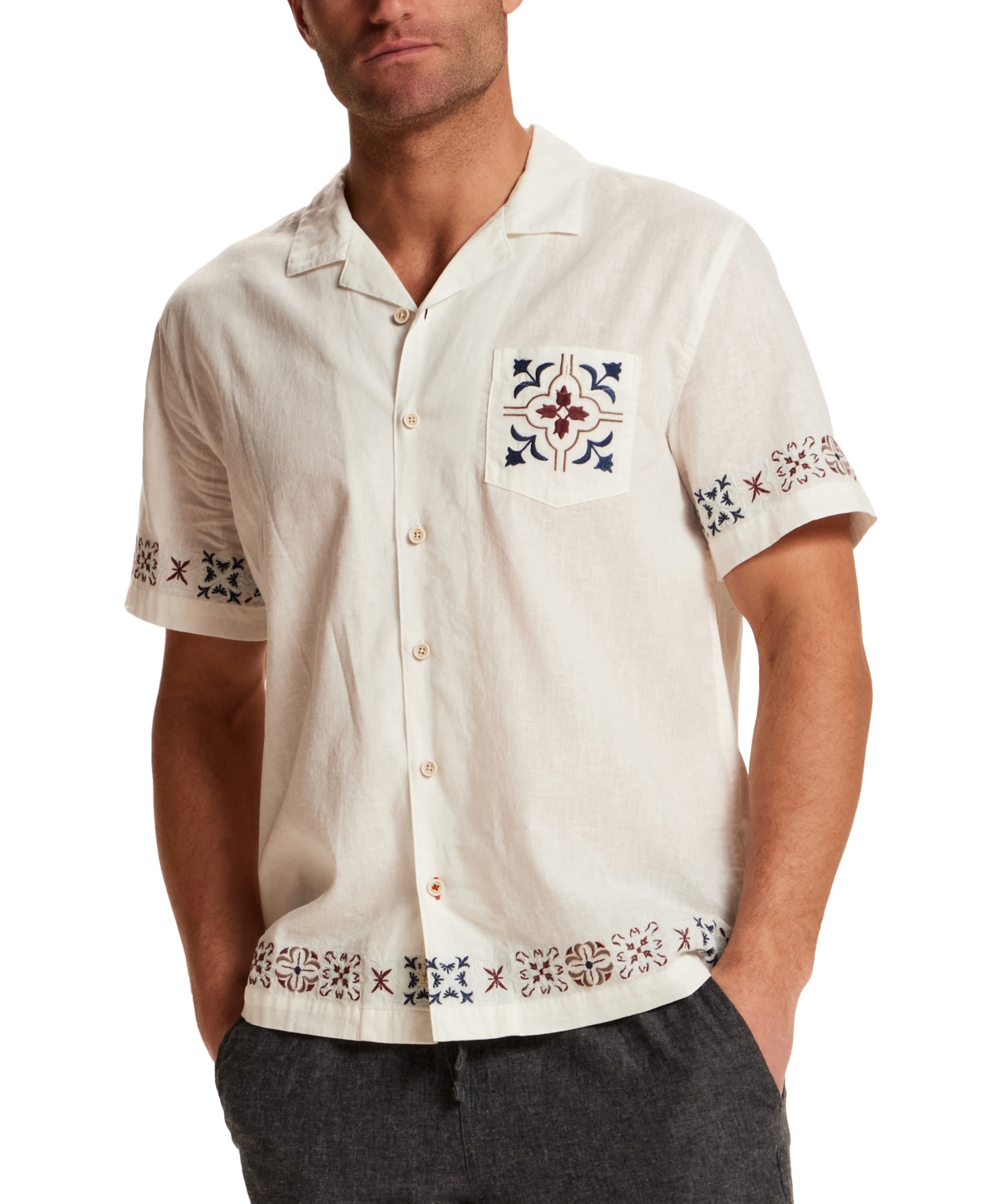 Click here for Weatherproof Vintage Mens Short-Sleeve Shirt - Whi... prices
