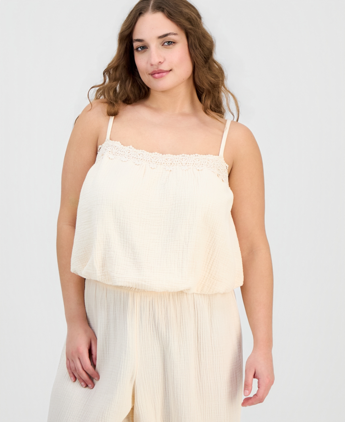 Click here for And Now This Trendy Plus Size Cotton Gauze Bubble... prices
