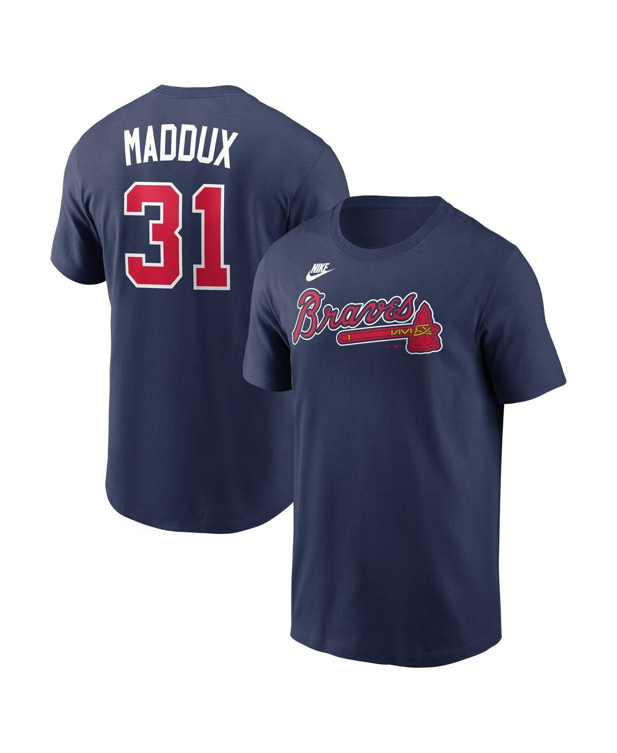 Click here for Nike Mens Greg Maddux Navy Atlanta Braves Cooperst... prices