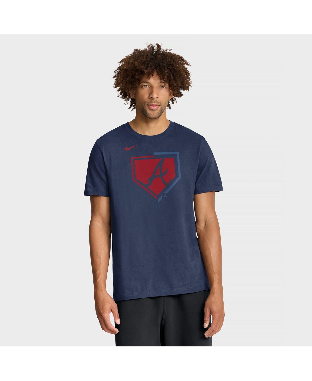 Click here for Nike Mens Navy Atlanta Braves Icon T-Shirt - Navy prices