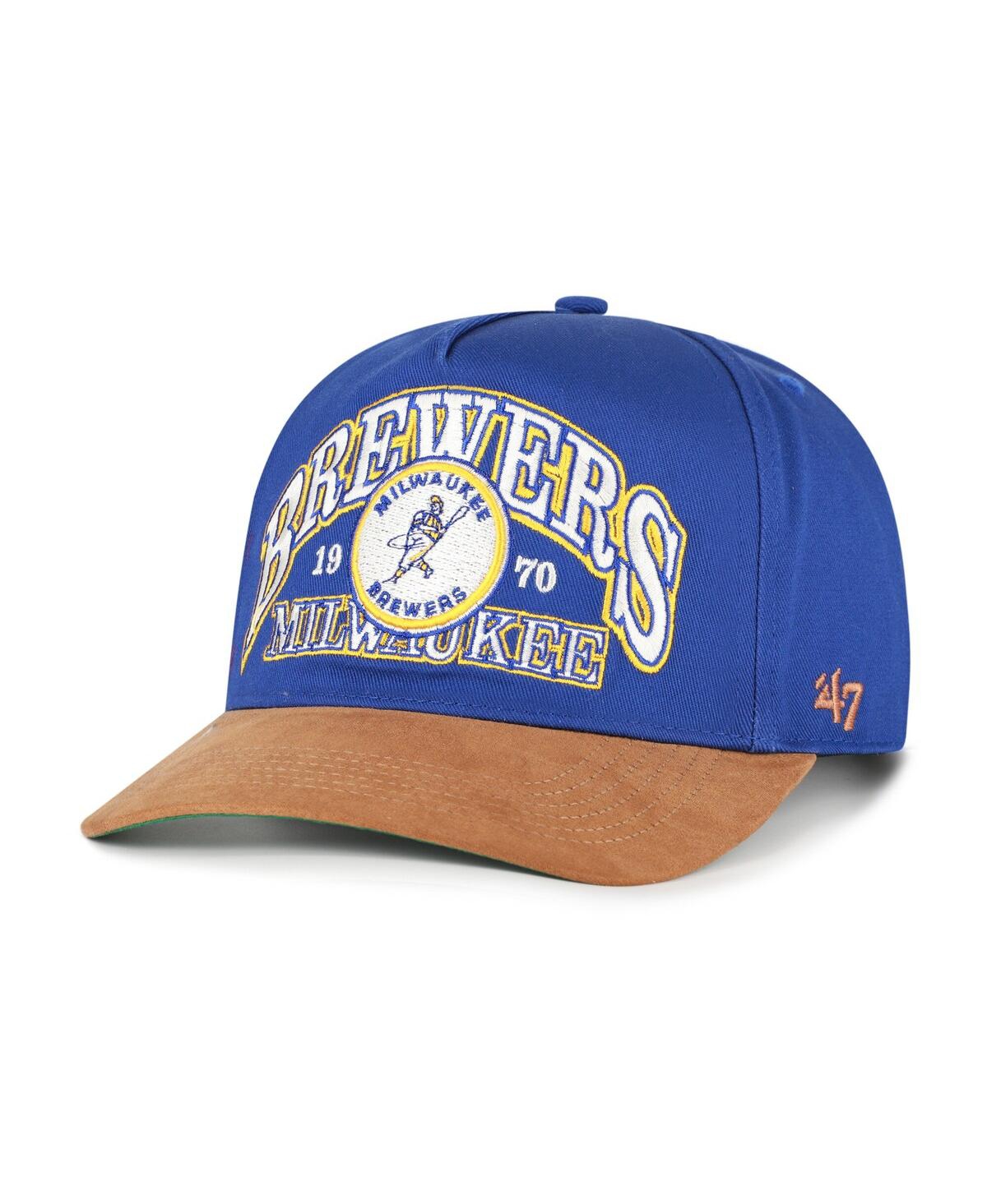 Click here for 47 Brand Mens Royal/Brown Milwaukee Brewers Cooper... prices
