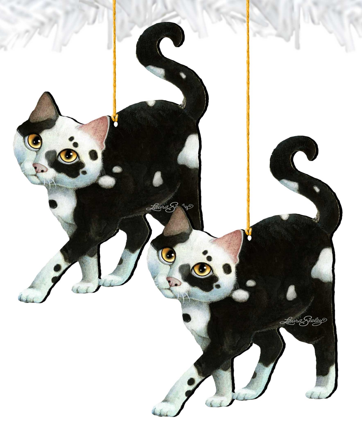 Click here for Designocracy Cookie and Creme Cat Holiday Ornament... prices