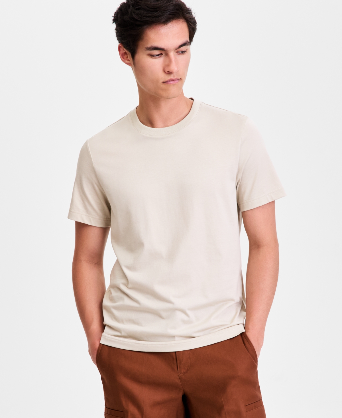 Click here for Alfani Mens Mercerized Cotton Short Sleeve Crewnec... prices