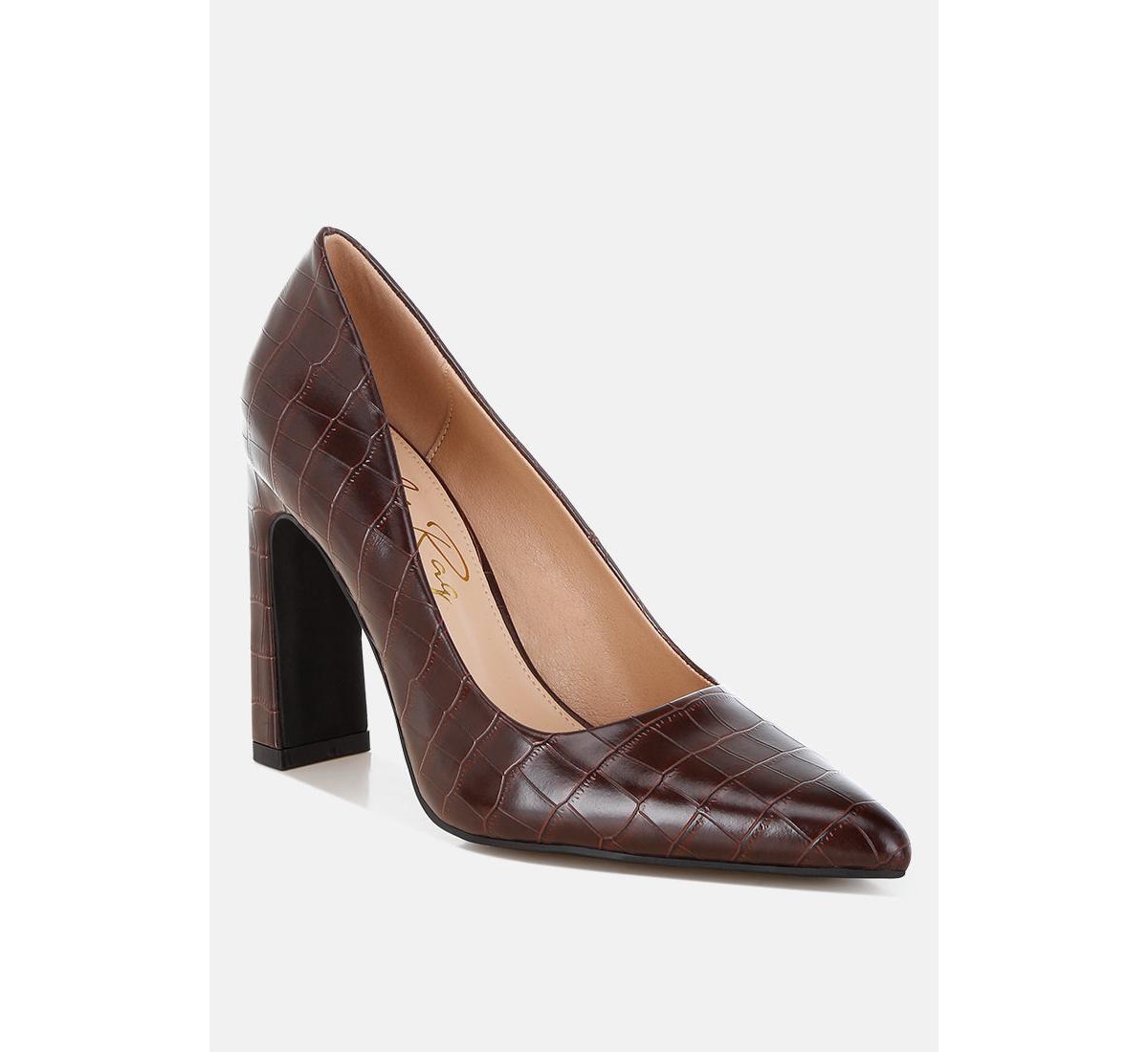 Click here for London Rag Womens Scheba Sleek Block Heel Pumps -... prices