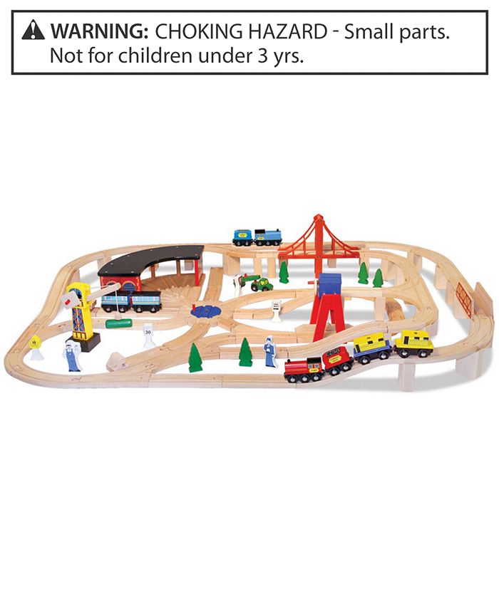 Melissa and Doug Melissa & Doug Wooden Railway Set - Macy's