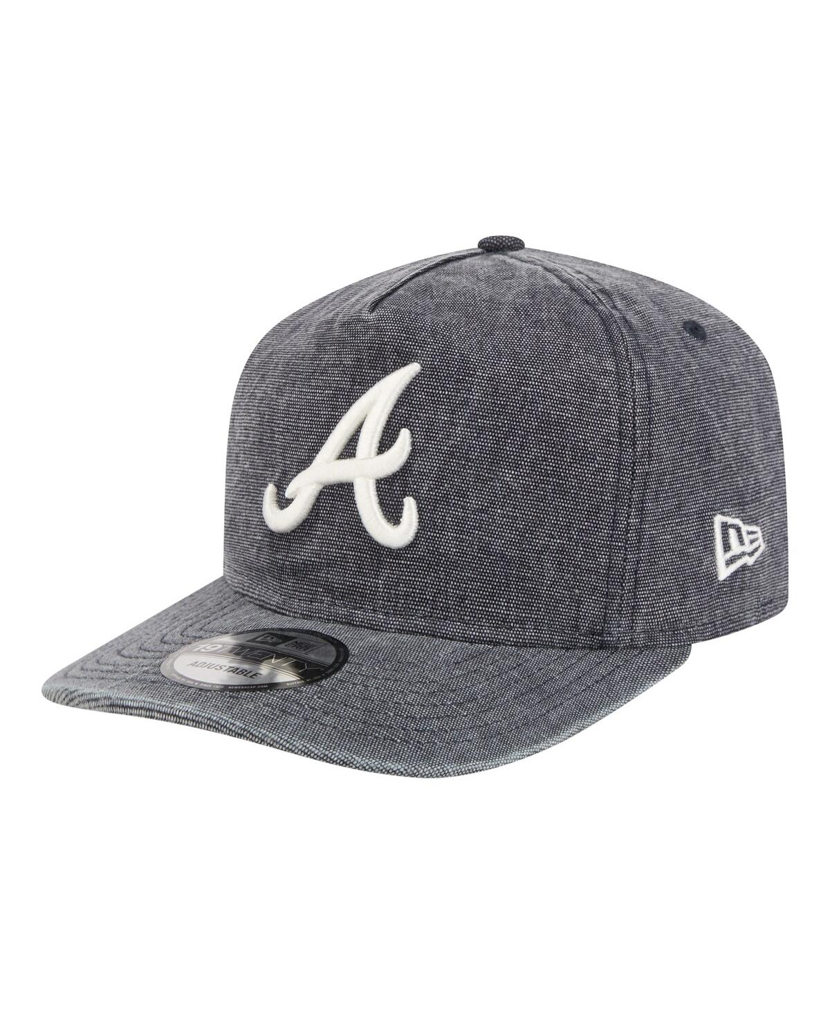 Click here for New Era Mens Navy Heather Atlanta Braves Denim Cla... prices