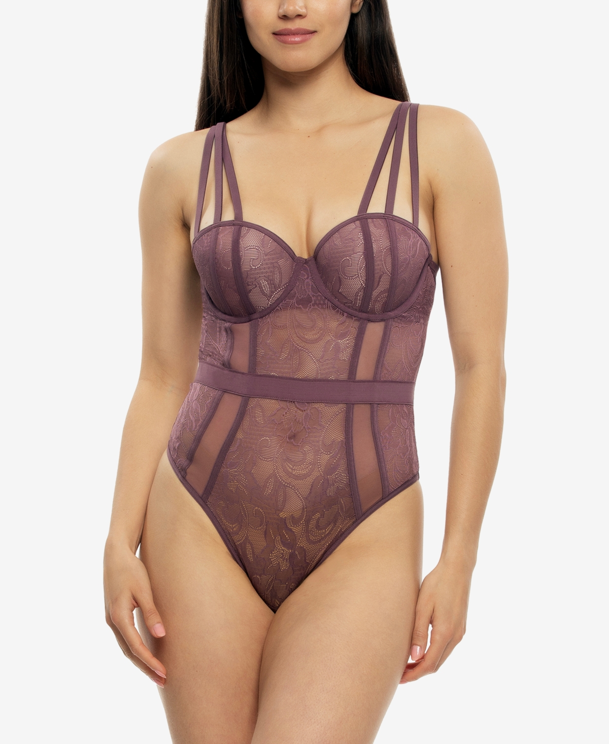 Click here for Jezebel Womens Anika Lace Bodysuit Style 999747 -... prices