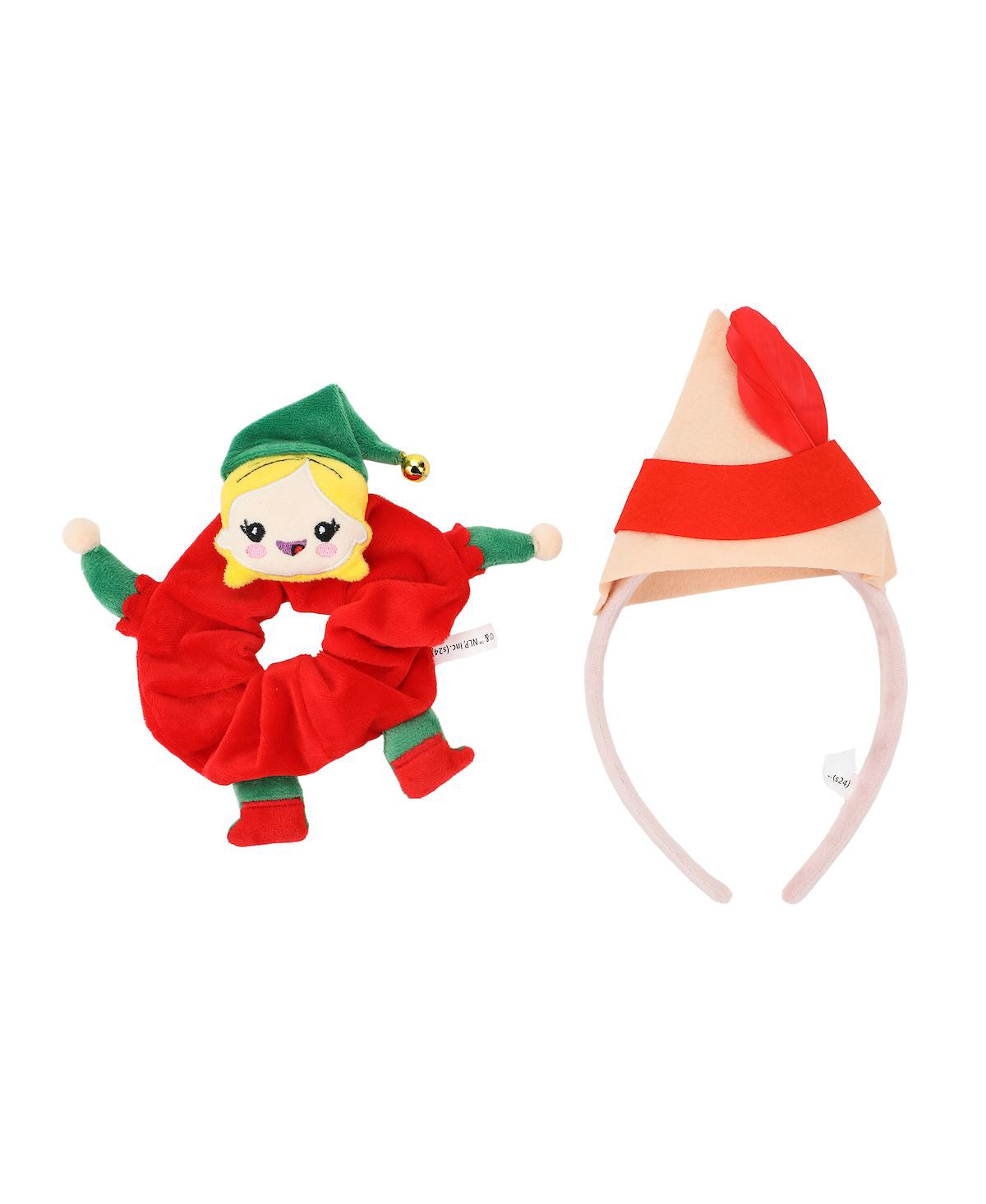 Click here for Elf Jovie 2-Piece Plush Headband & Scrunchie Set -... prices