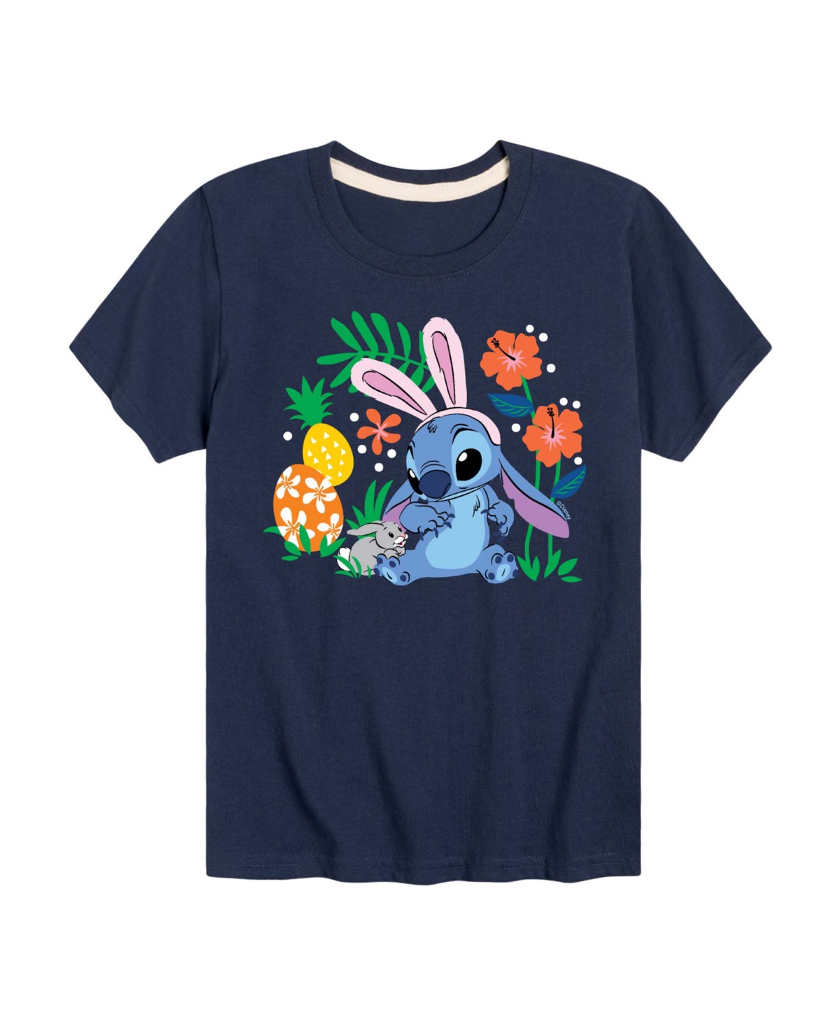 Click here for Lilo & Stitch Boys 8-20 Bunny Flowers Short-Sleeve... prices