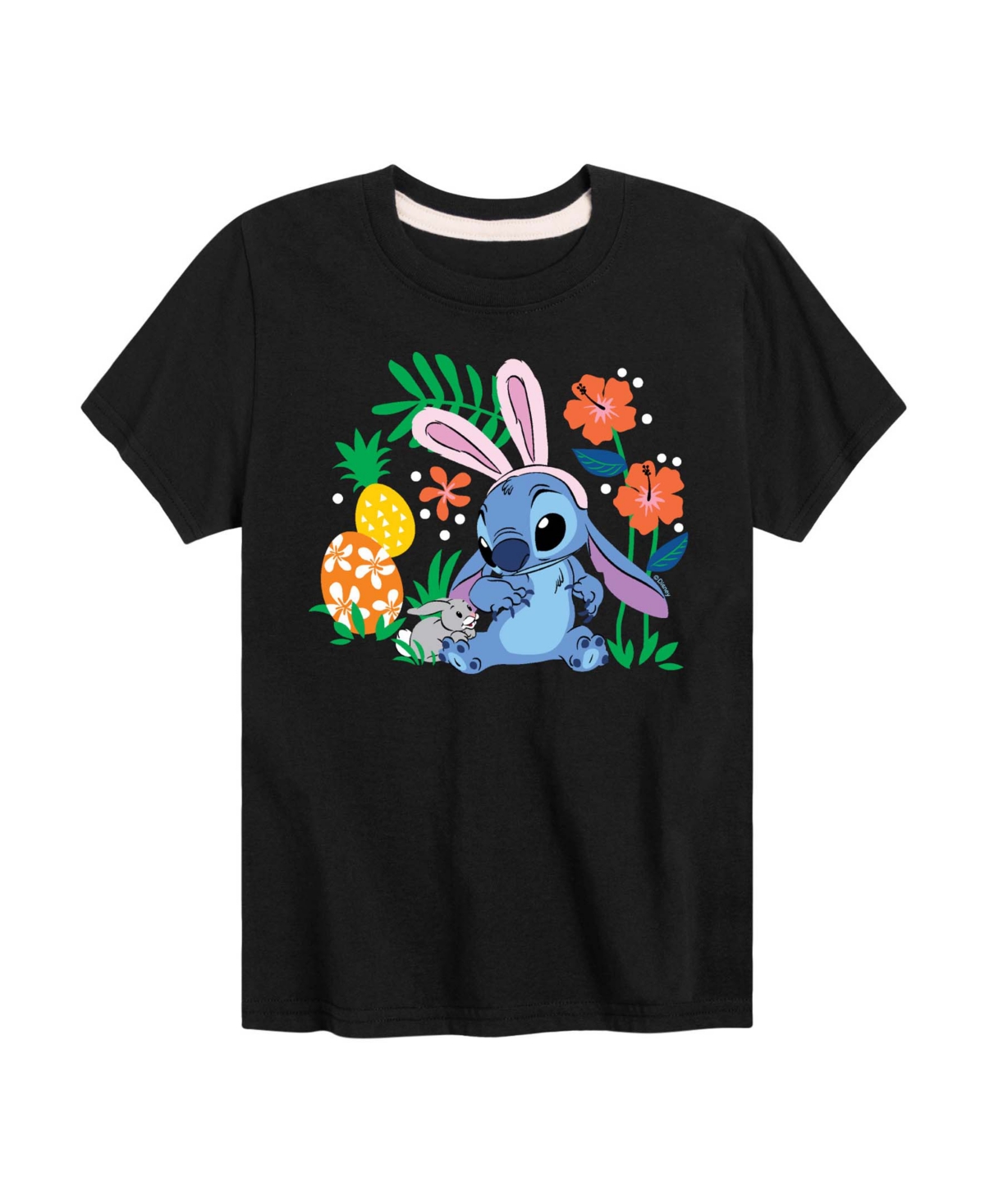 Click here for Lilo & Stitch Boys 8-20 Bunny Flowers Short-Sleeve... prices