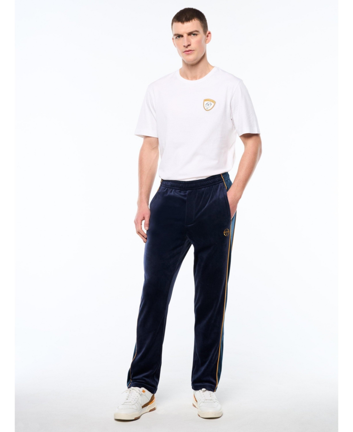 Click here for Sergio Tacchini Mens Forato Velour Track Pant - Ma... prices