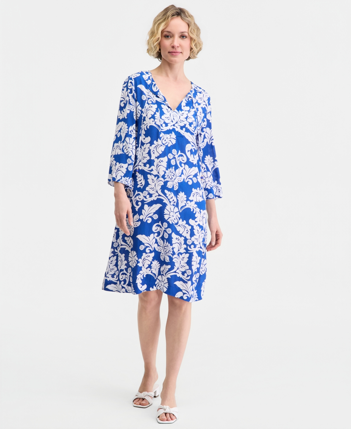 Click here for Jm Collection Womens Printed Tunic Dress  Macys Ex... prices