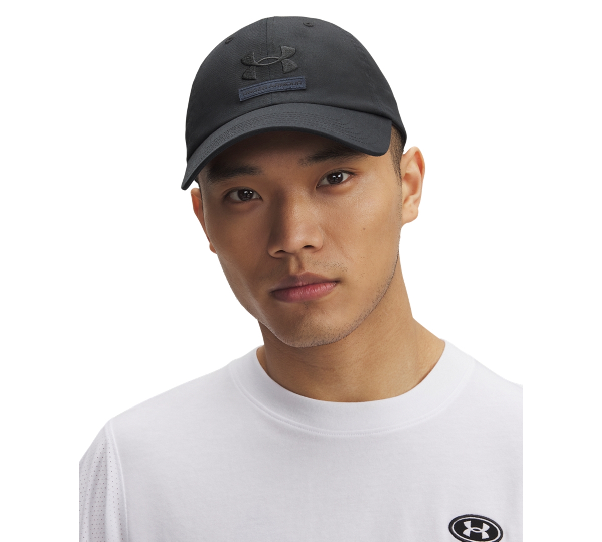 Click here for Under Armour Mens Logo Embroidered Twill Hat - Bla... prices