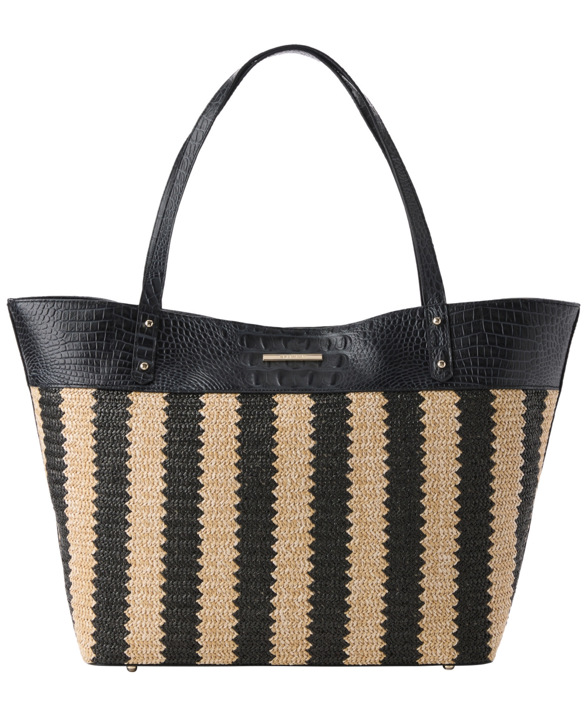 Click here for Brahmin All Day Leather Tote Bag - Black Samos prices
