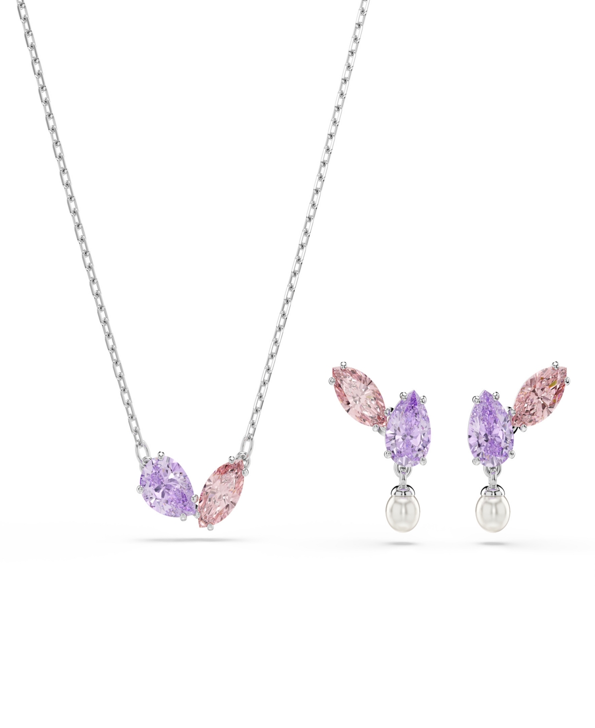 Click here for Swarovski x Ariana Grande Rhodium Plated Multicolo... prices
