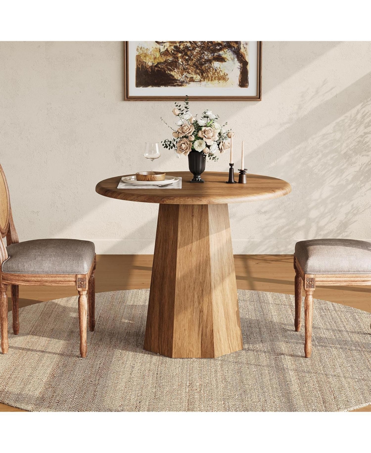 Click here for Tribesigns 31.5" Round Dining Table for 4  Wo... prices