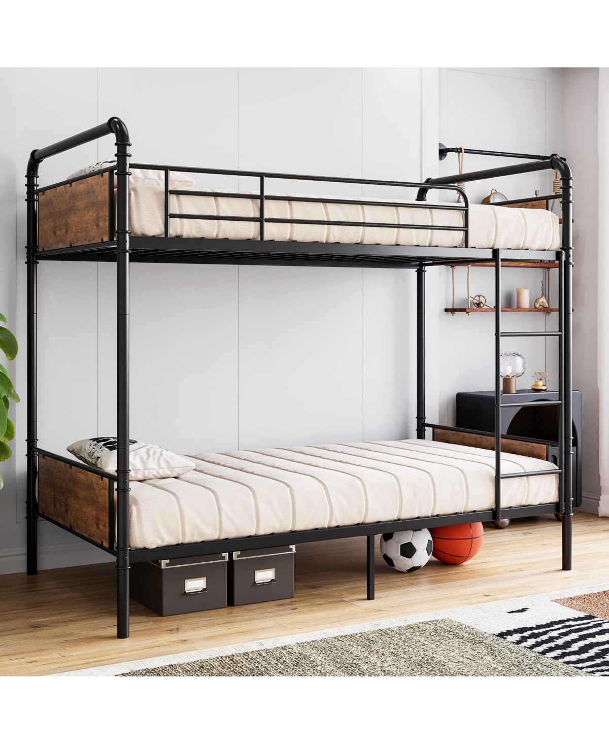 Click here for gaomon Twin Over Twin Bunk Bed  Loft Design with L... prices