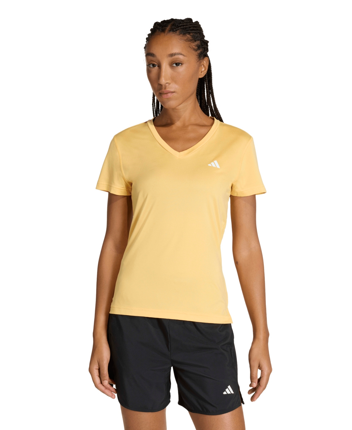 Click here for adidas Womens Workout Essentials V-Neck T-Shirt -... prices
