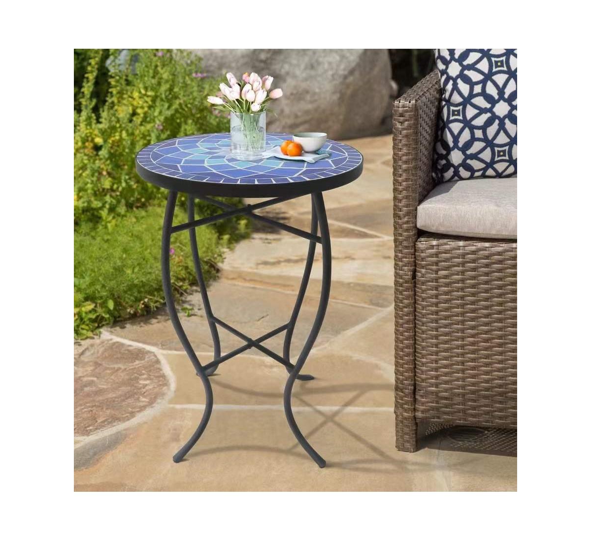 Click here for Jiallo Mosaic Art Collection Classic Accent Table... prices
