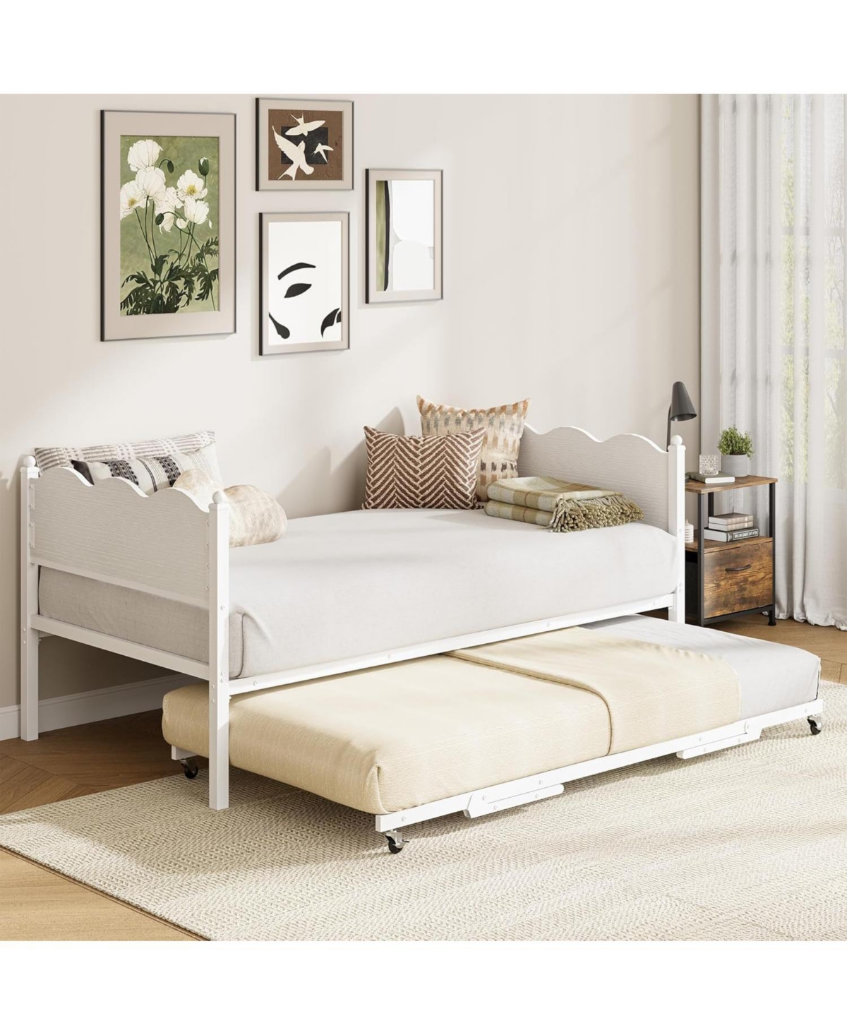 Click here for gaomon Daybed with Trundle  Twin Size Day Bed with... prices
