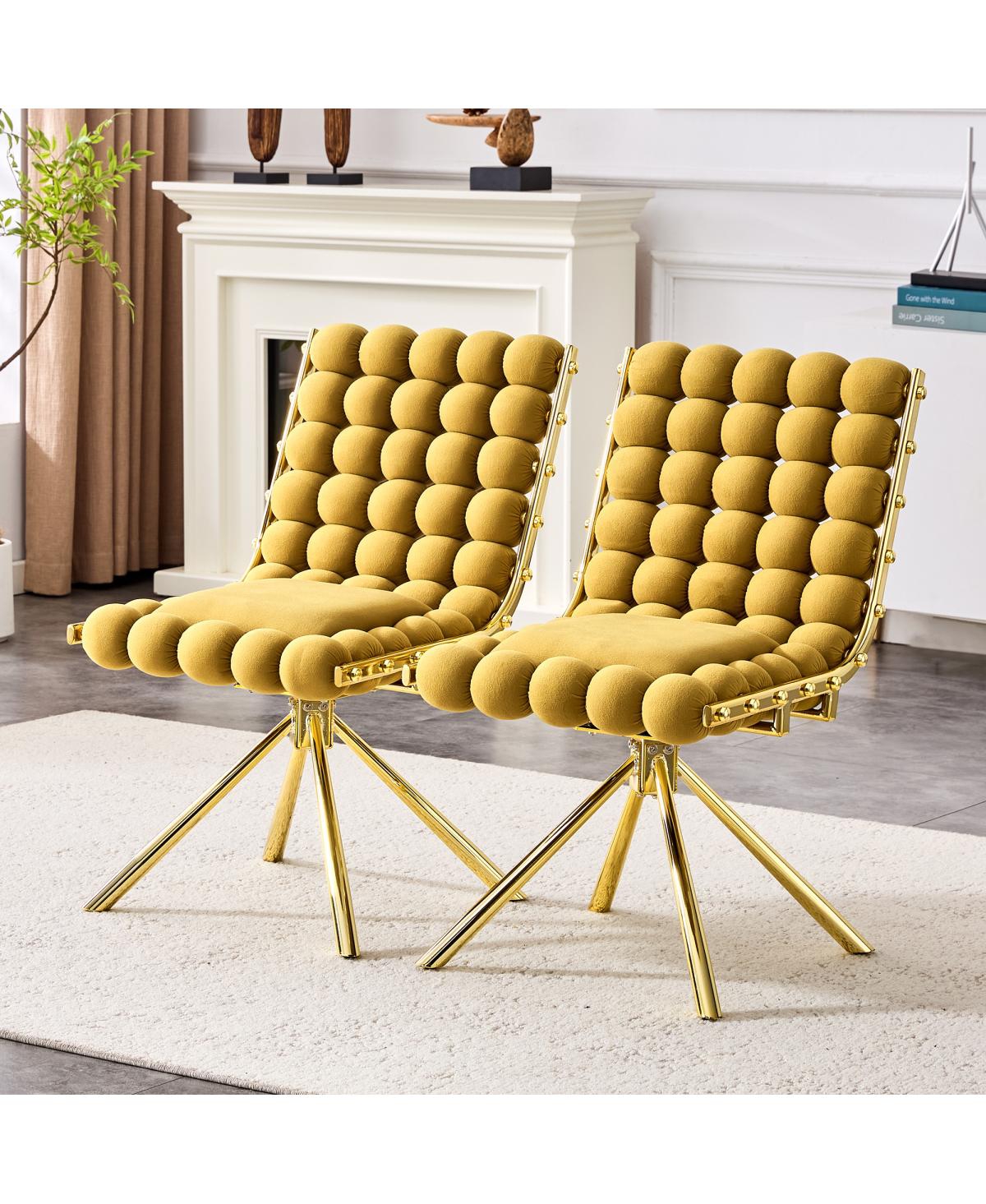 Click here for Streamdale Set of 2 Yellow Puffy Bubble Chair Ball... prices