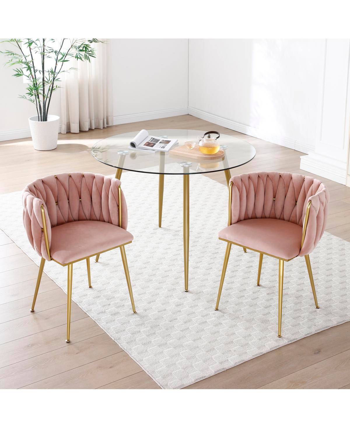 Click here for Streamdale Furniture Modern Velvet Dining Chairs S... prices