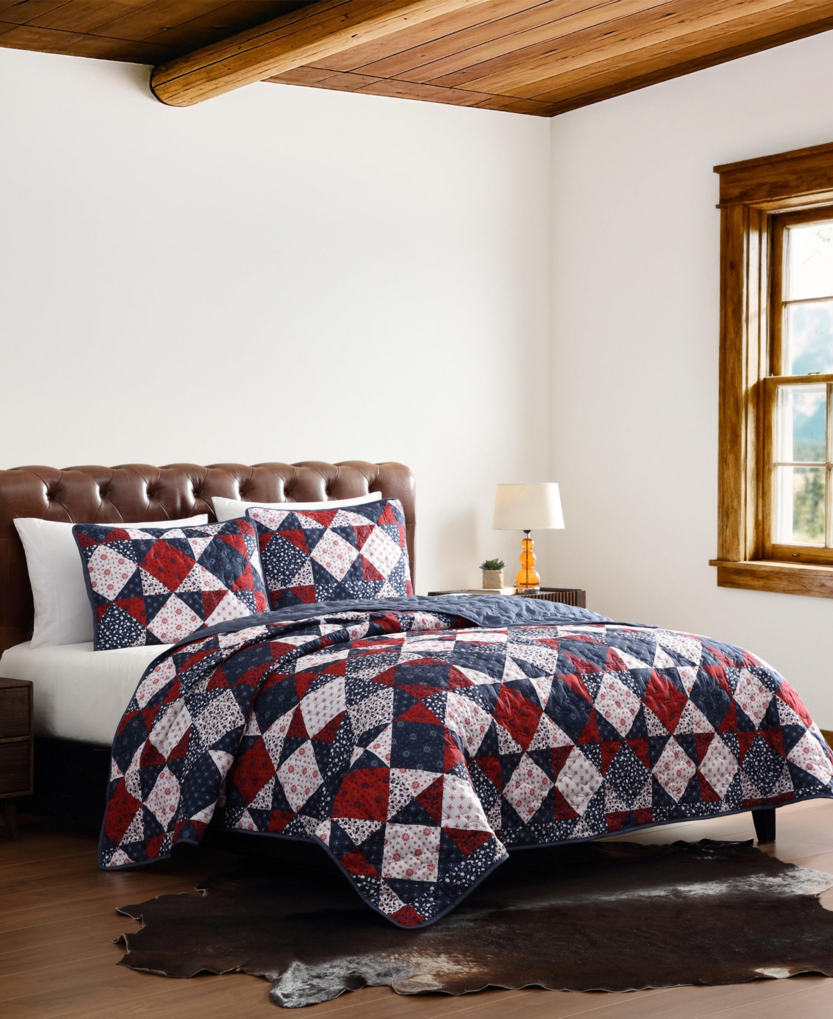 Click here for Wrangler Rodeo Patchwork Reversible 3-Pc. Quilt Se... prices