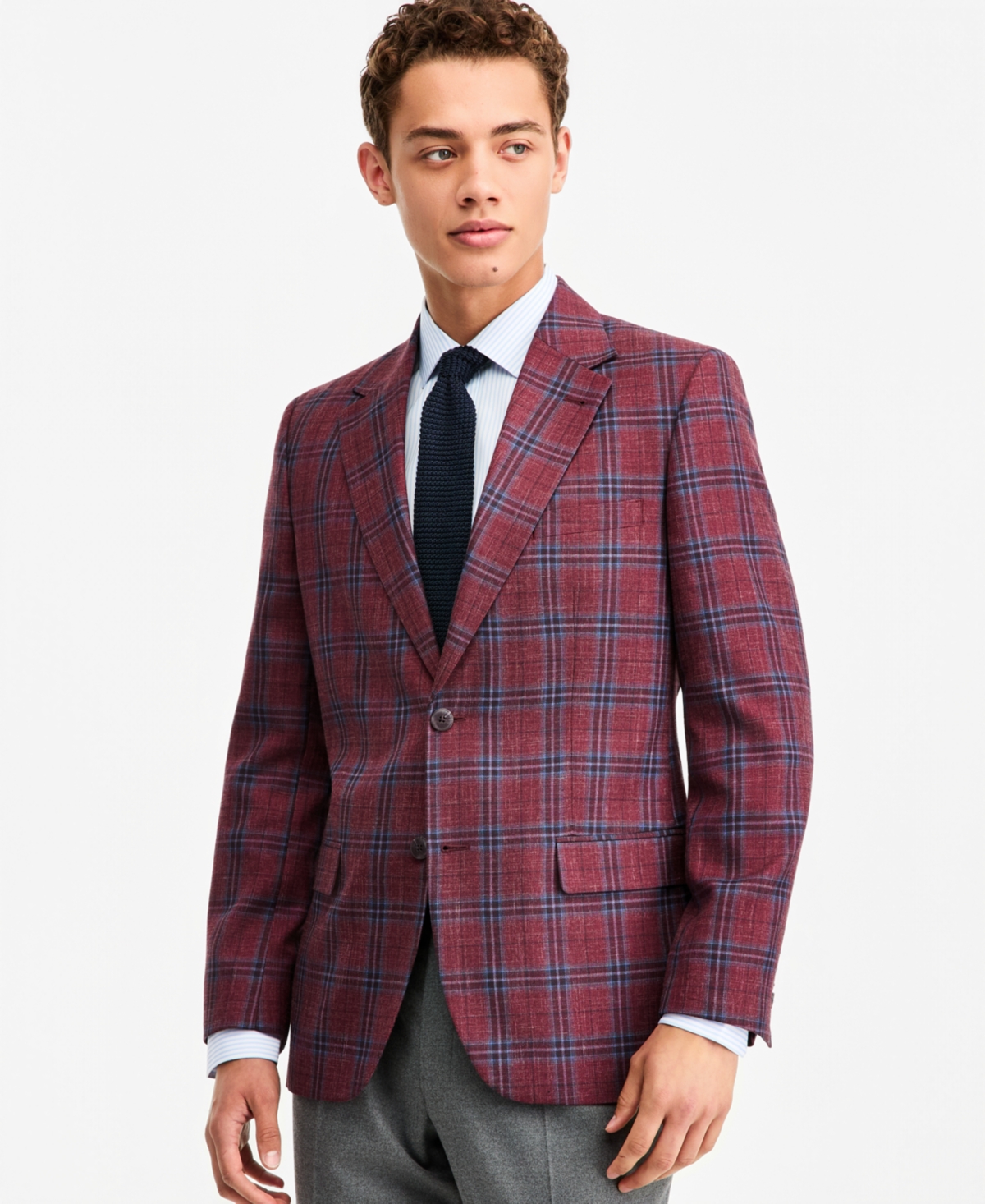 Click here for Nautica Mens Modern-Fit Stretch Pattern Sport Coat... prices