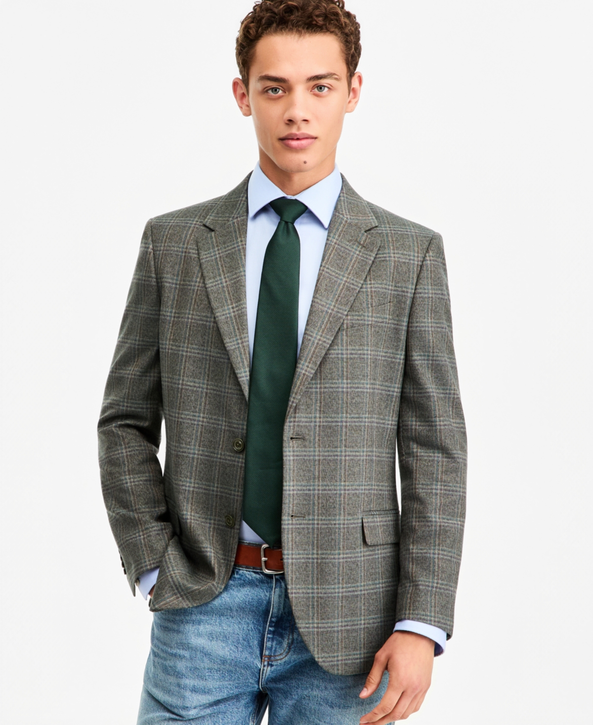 Click here for Nautica Mens Modern-Fit Stretch Pattern Sport Coat... prices