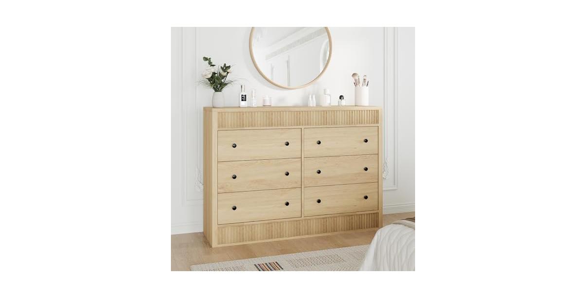 Click here for gaomon Drawer Dresser for Bedroom  Modern Fluted W... prices