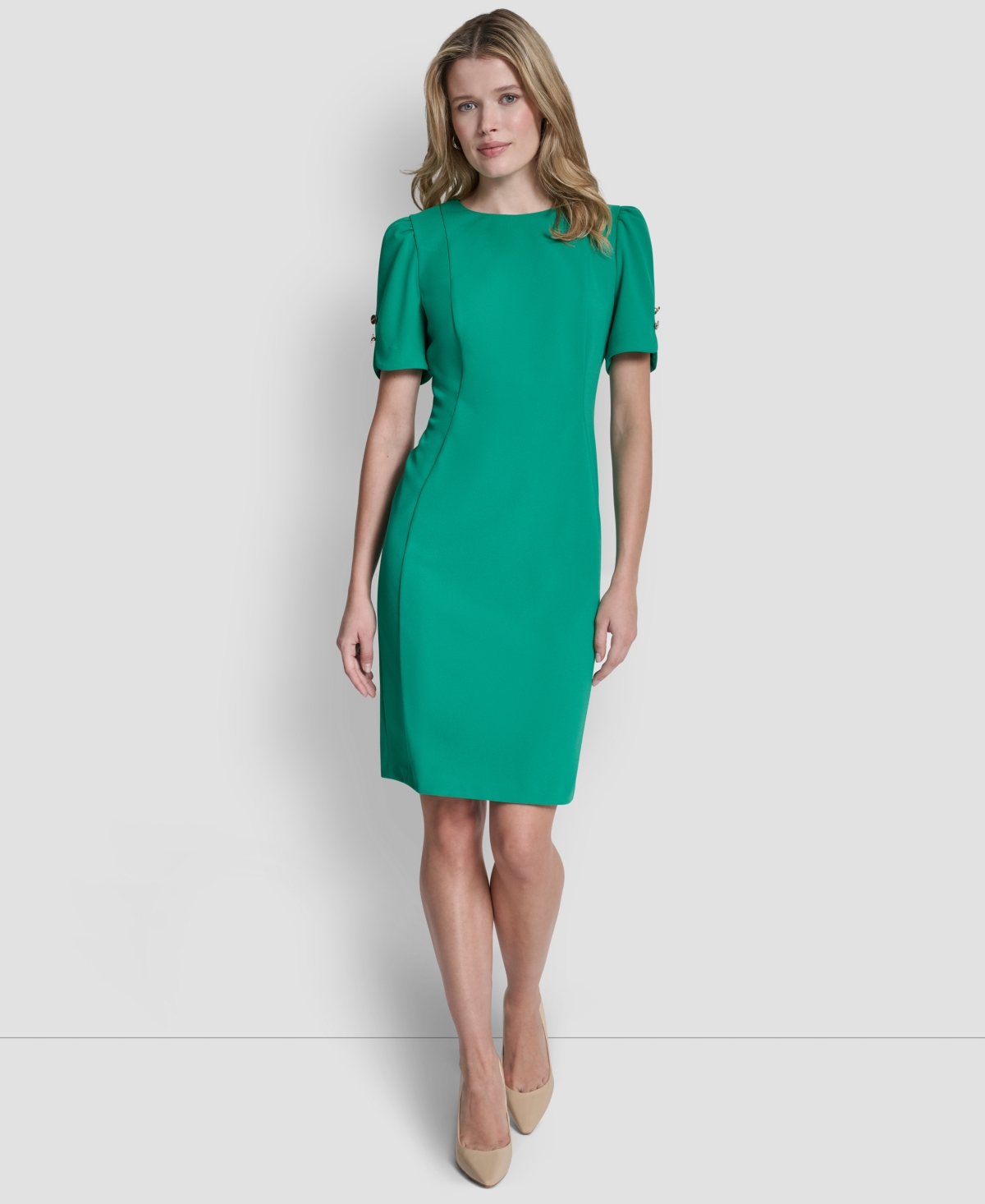 Click here for Dkny Womens Crewneck Short Sheath Dress - Parakeet prices